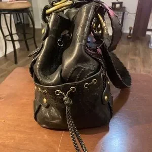 Kooba | Bags | Kooba Sienna Black Leather Large Tote Shoulder Bag ...